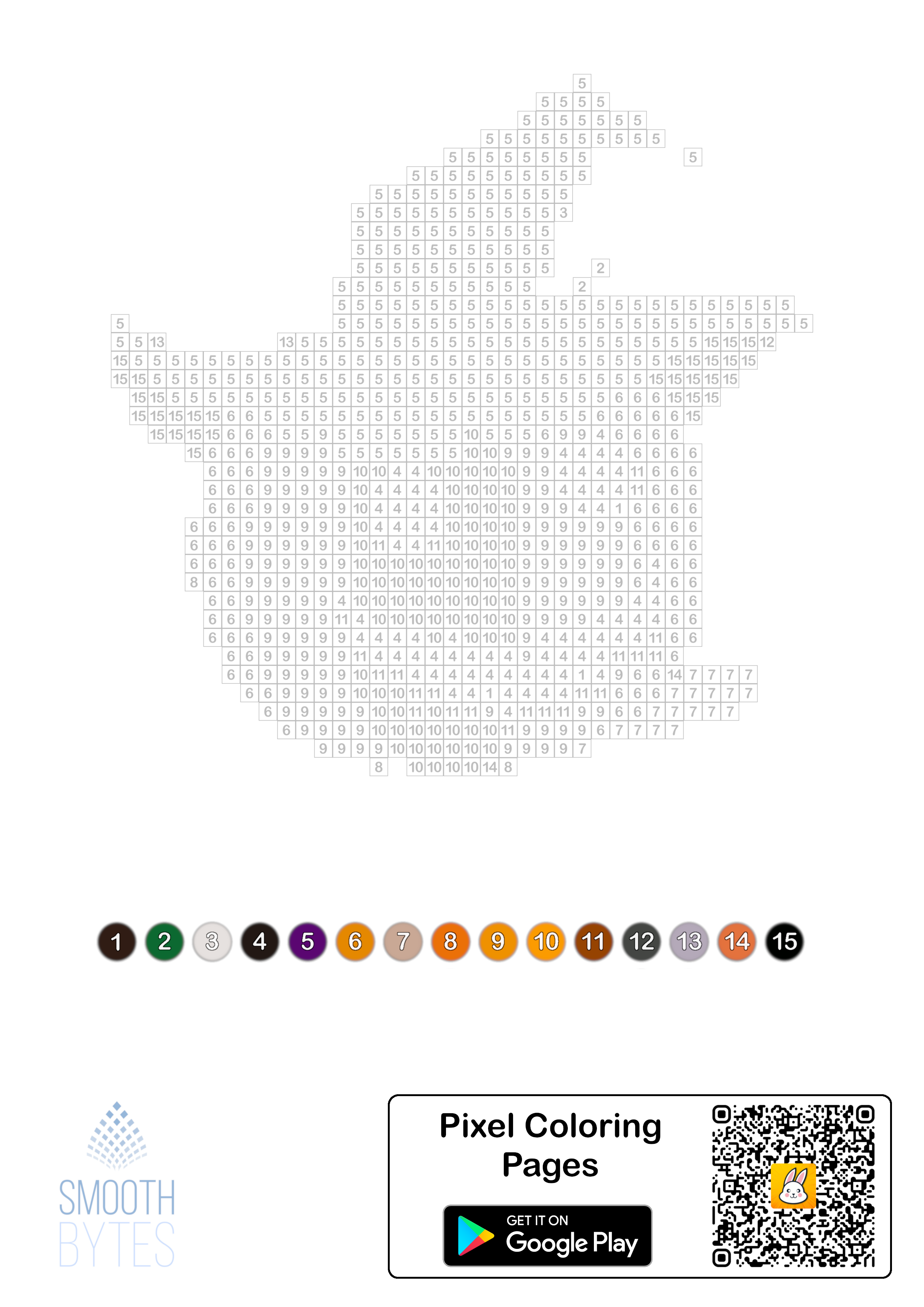 Pixel Coloring Pages – Smooth Bytes